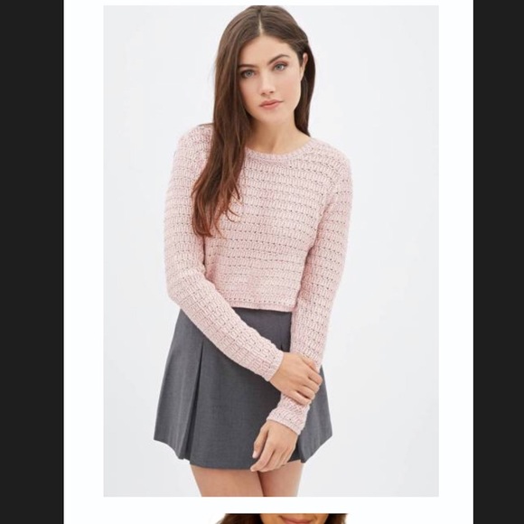 Forever 21 | Sweaters | F2 Knit Cropped Sweater Sz S | Poshmark